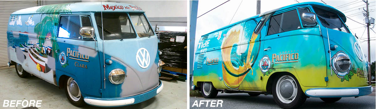 Transported Through History With A VW Bus Wrap - Pensacola ...